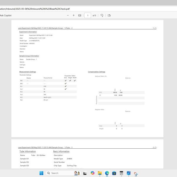 Sony SH800 Cell Sorter - 4 Lasers - The Lab World Group