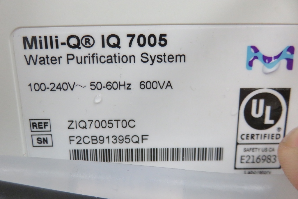 Millipore IQ 7005 Water Purification System - The Lab World Group