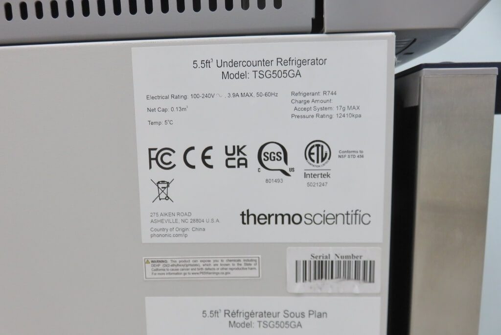 Thermo Undercounter Refrigerator TSG - 2023 Unused - The Lab World Group