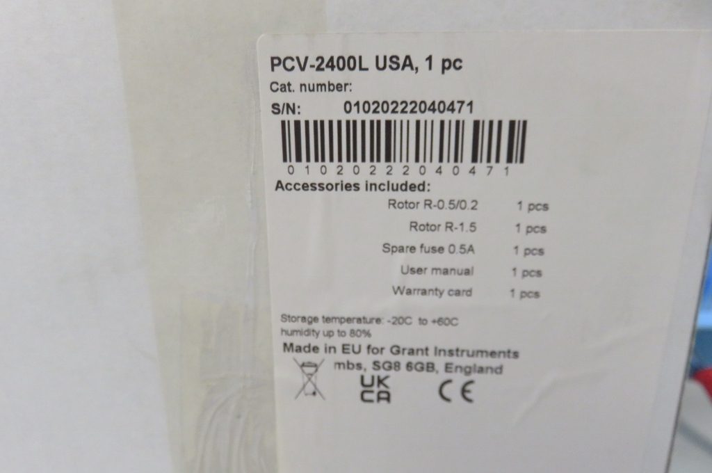 Grant Bio Microcentrifuge/Vortexer - The Lab World Group