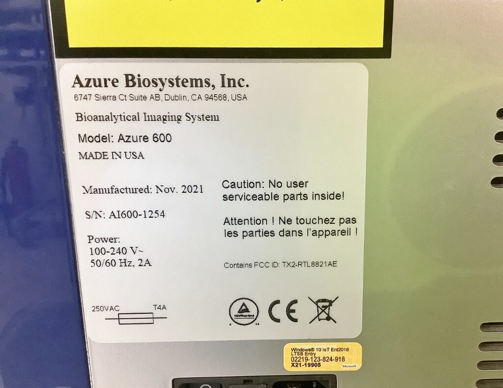 Azure Biosystems 600 Imager - The Lab World Group
