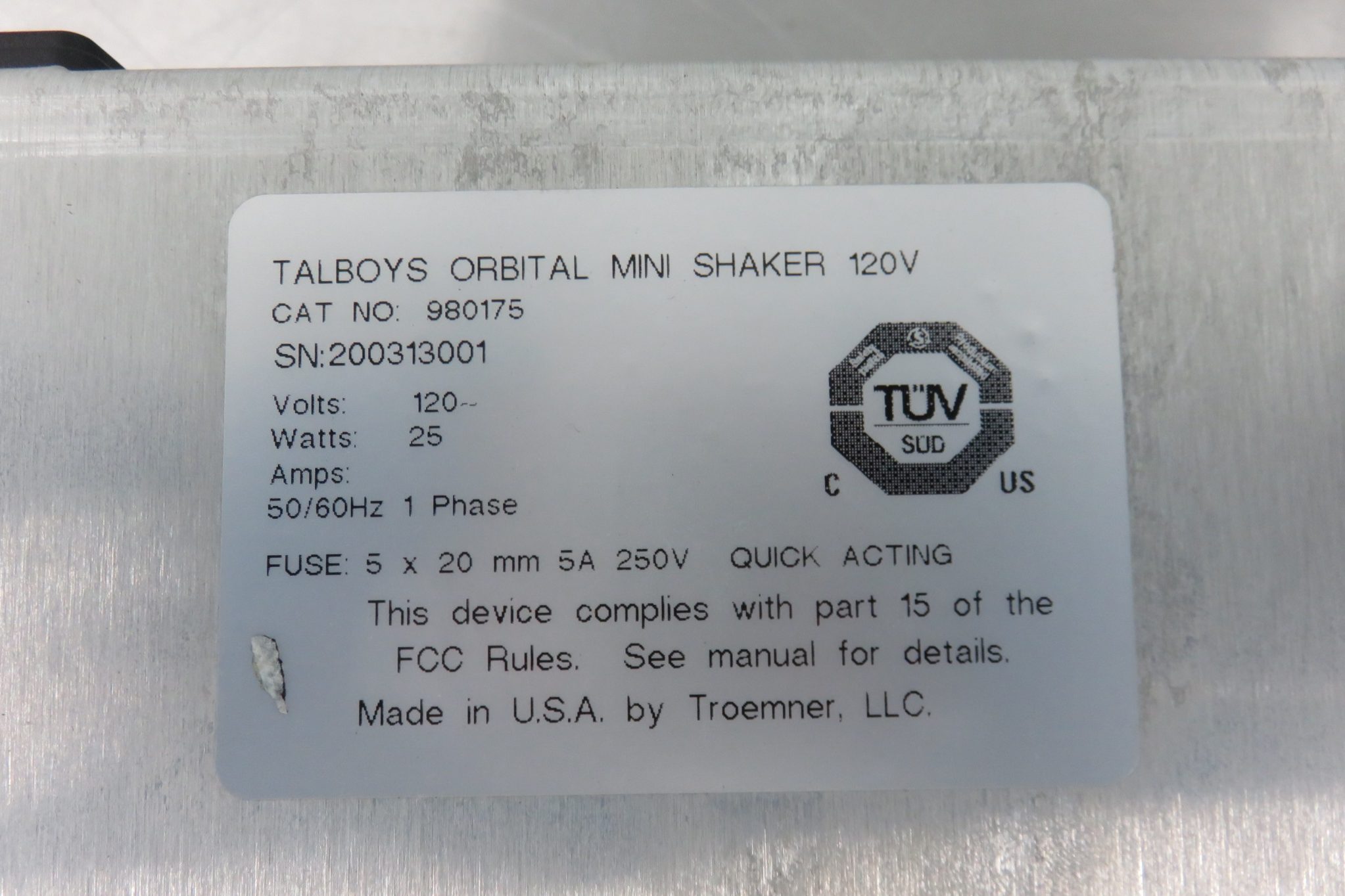 Talboys Advanced Orbital Shaker - The Lab World Group