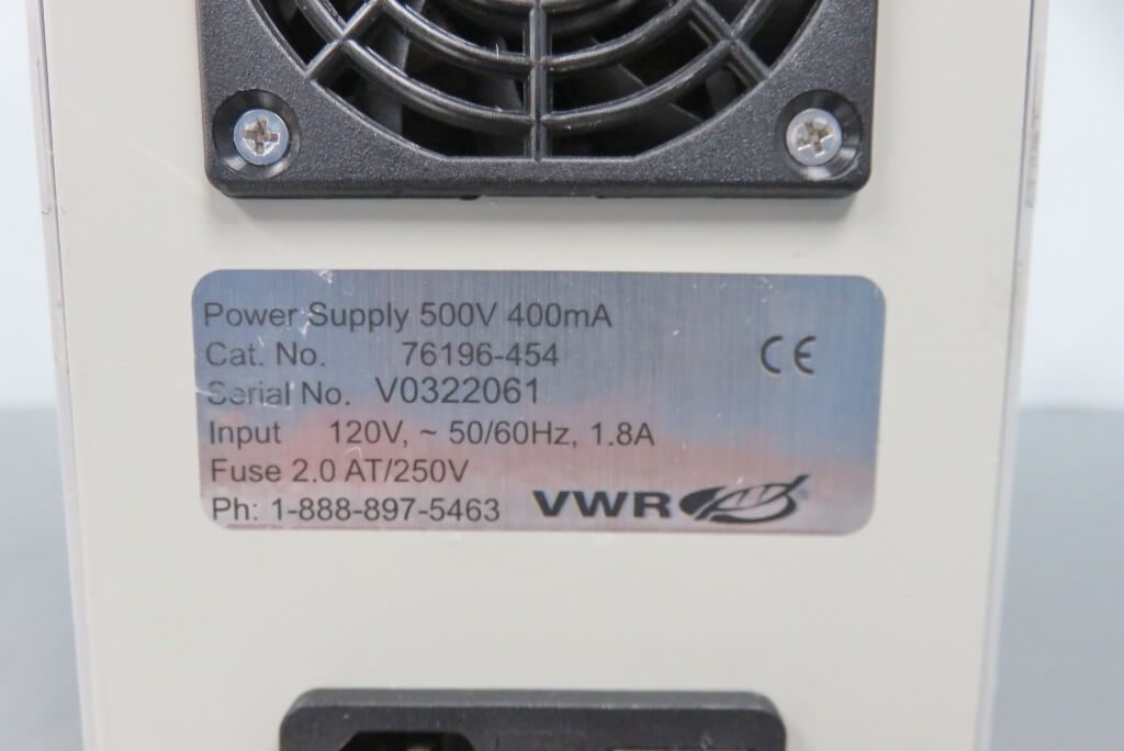 VWR 500V Electrophoresis Power Supply - The Lab World Group