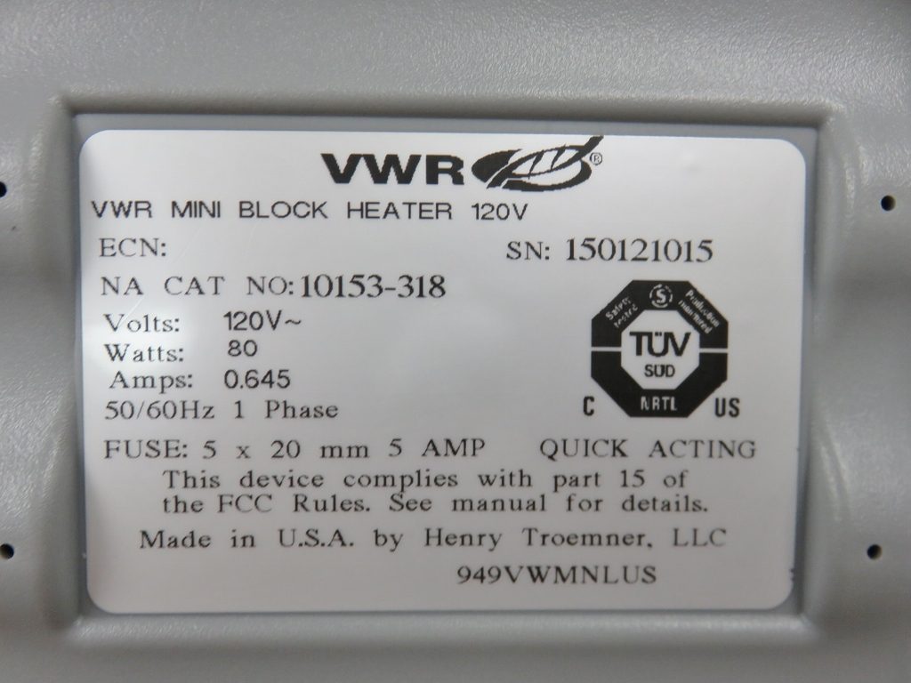 VWR Mini Block Heater - The Lab World Group