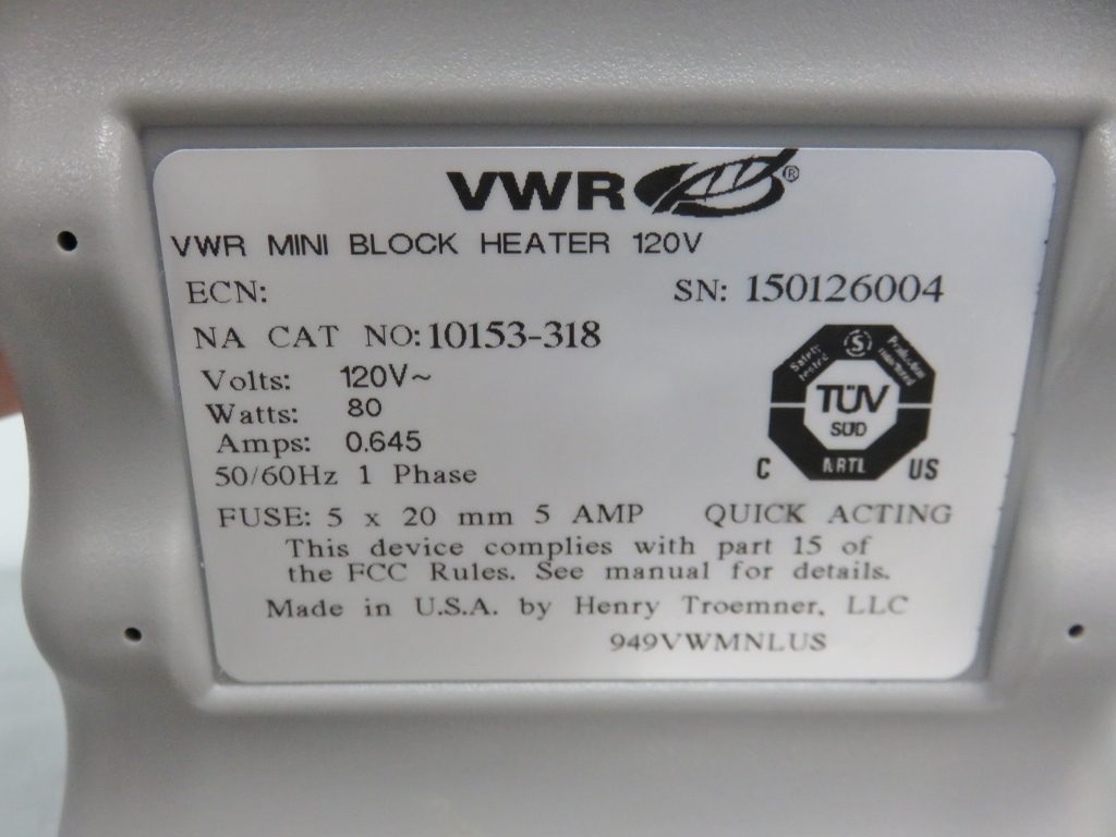 VWR Mini Block Heater - The Lab World Group