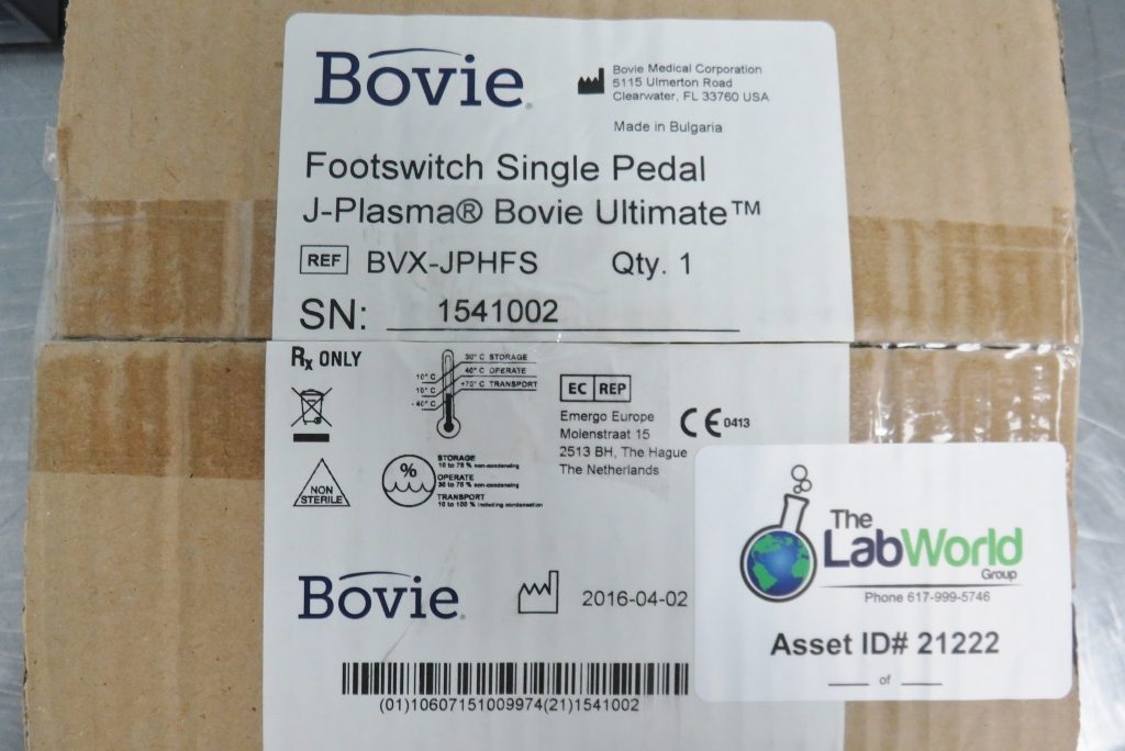 Bovie J Plasma Ultimate Electrosurgical Footswitch-Unused in Box