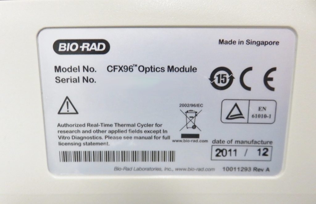 Biorad CFX96 Real Time System - The Lab World Group