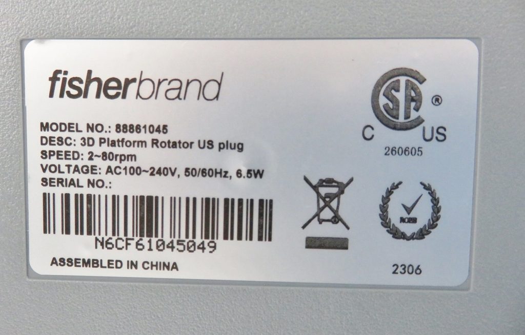 Fisher Scientific Platform Rotator - The Lab World Group
