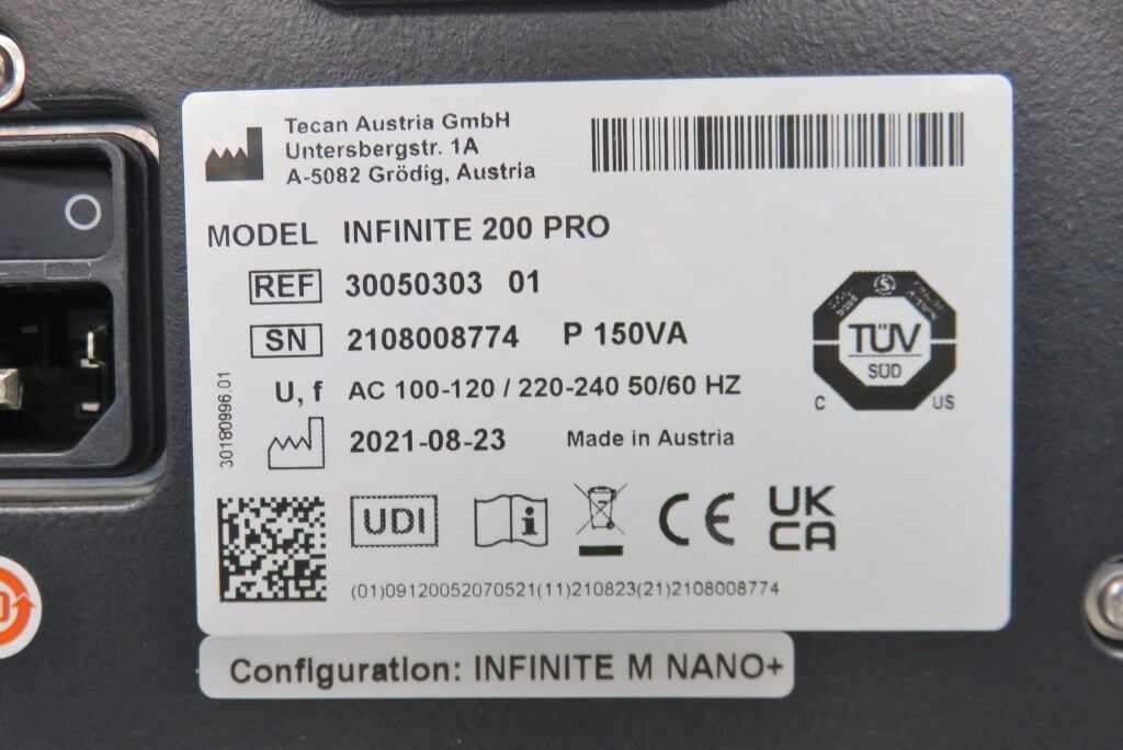 Tecan Infinite M Nano Plus Multi Detection Microplate Reader