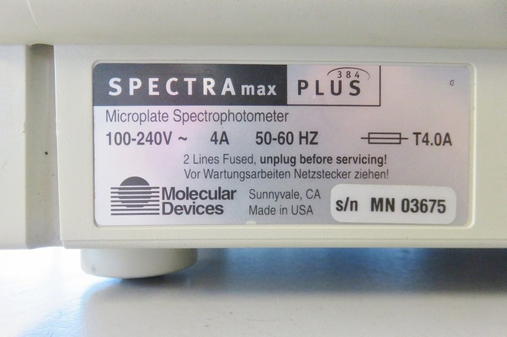 Molecular Devices SpectraMax Plus 384 UV/Vis Microplate Reader