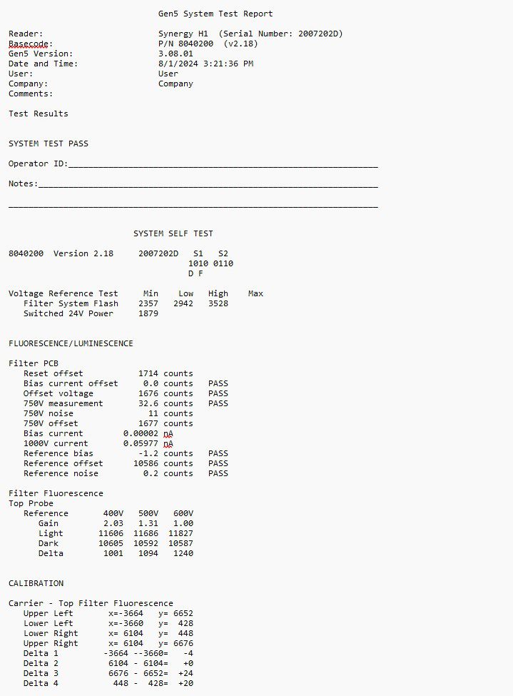 Agilent Biotek Synergy H1 F Microplate Reader - TLWG