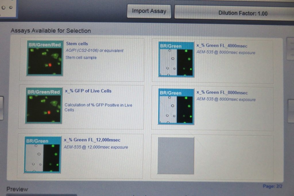 Nexcelom Cellometer Auto 2000 Automated Cell Counter - TLWG