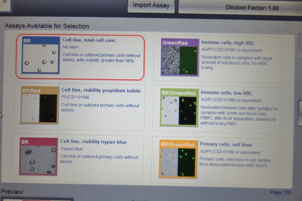 Nexcelom Cellometer Auto 2000 Automated Cell Counter - TLWG