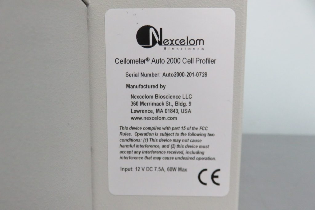 Nexcelom Cellometer Auto 2000 Automated Cell Counter - TLWG