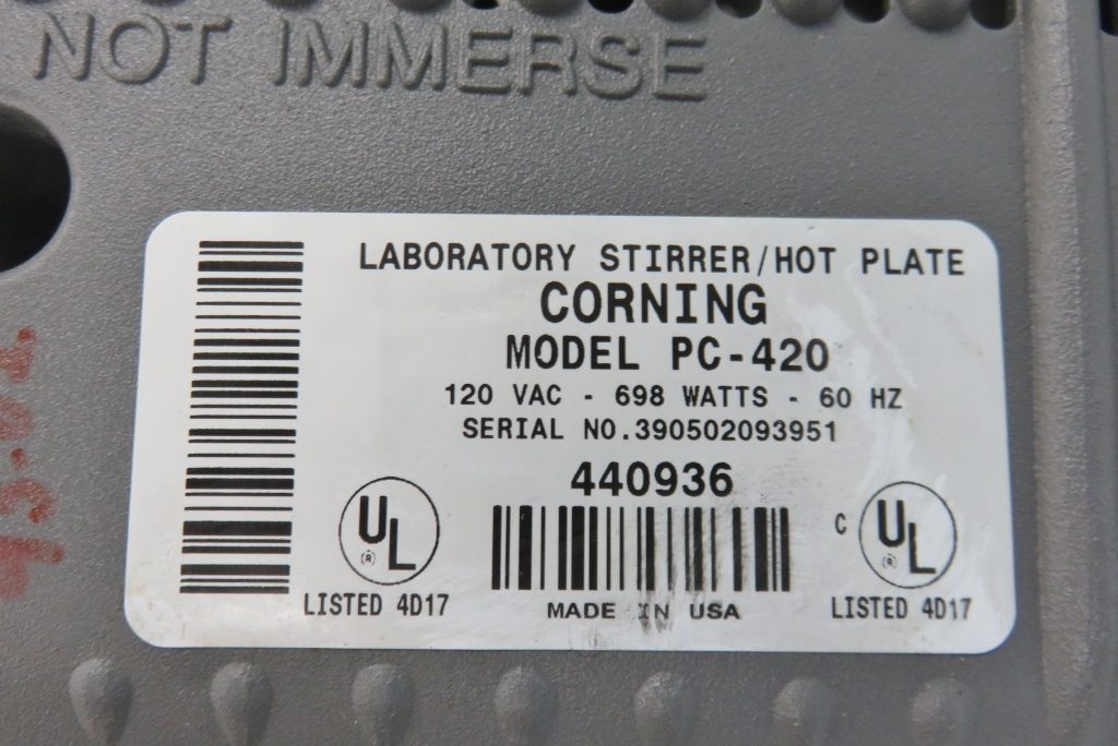 Corning Hot Plate Stirrer PC 420 - The Lab World Group