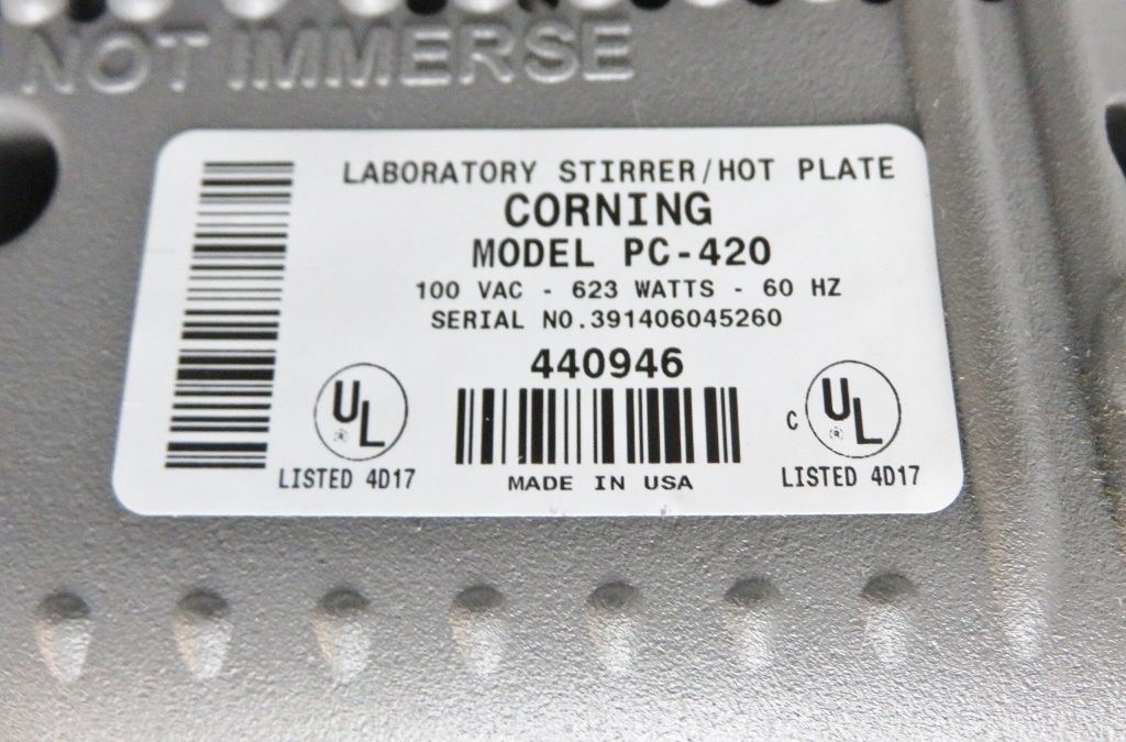 Corning Hot Plate Stirrer PC 420 - The Lab World Group