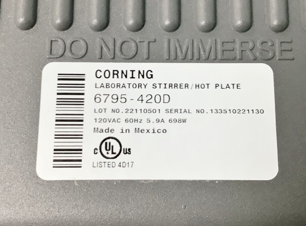 Corning Hot Plate Stirrer PC 420 - The Lab World Group