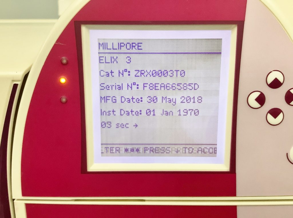 Millipore Elix Reference 3 Water Purification - The Lab World Group