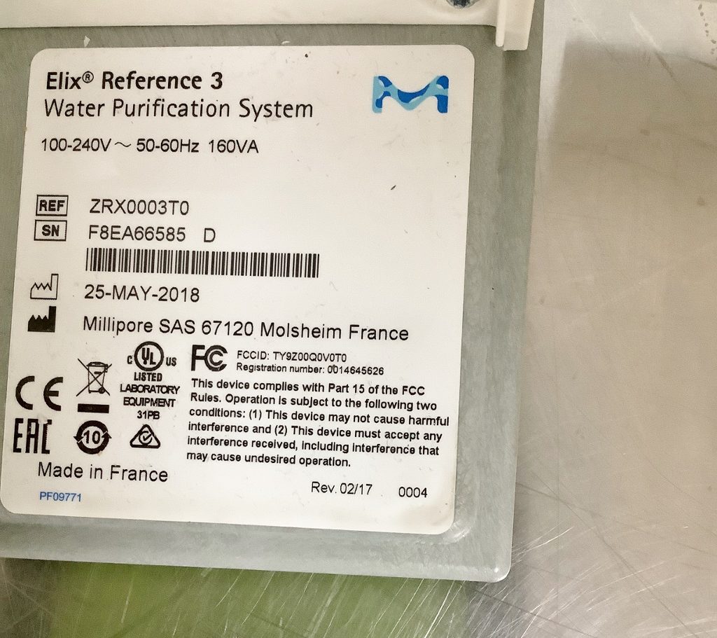 Millipore Elix Reference 3 Water Purification - The Lab World Group