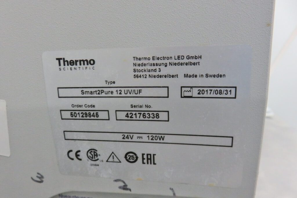 Thermo Barnstead Smart2Pure Water Purification System