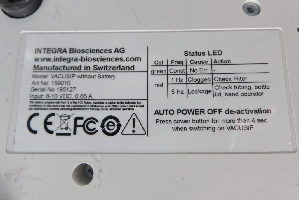 Integra VacuSip Portable Aspiration System - The Lab World Group