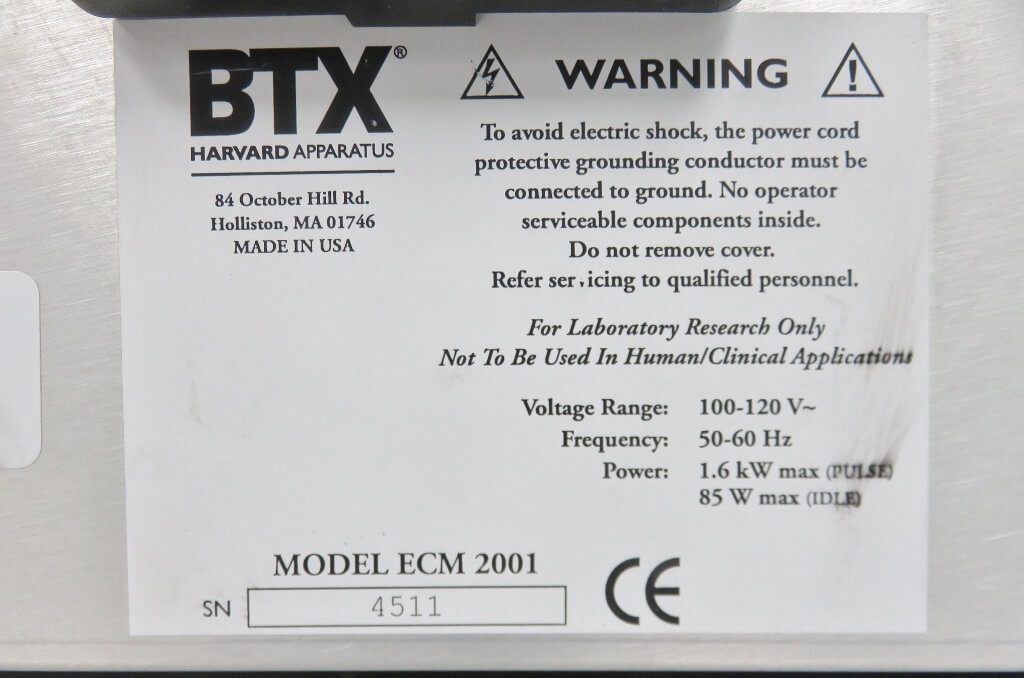 BTX Electroporator ECM 2001 - The Lab World Group