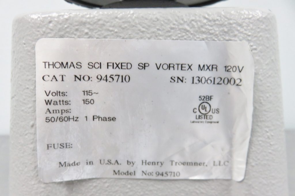 Thomas Fixed Speed Vortex Mixer - The Lab World Group