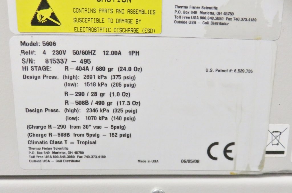 VWR -86C Ultra Low Temperature Freezer - 23 cu ft