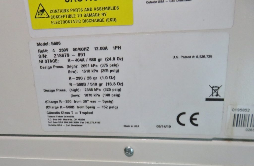 VWR -86C Ultra Low Temperature Freezer - 23 cu ft