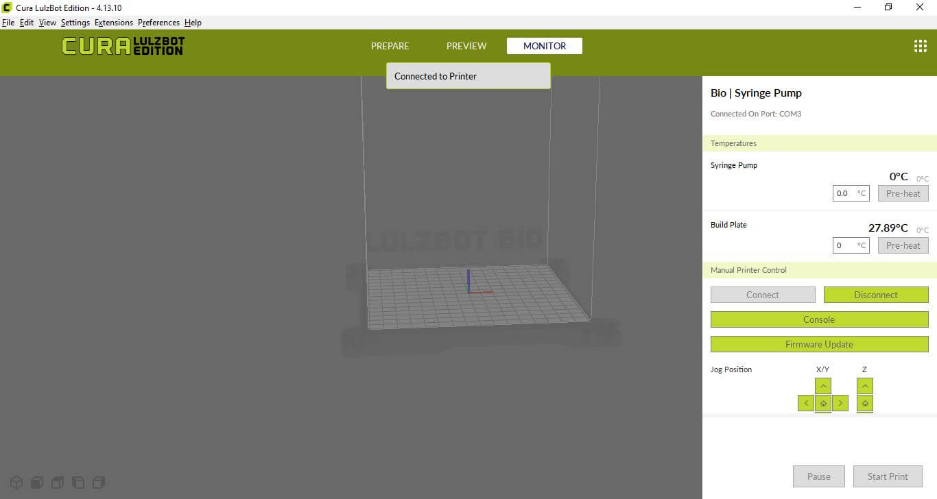 LuzBot 3D Printer BioFRESH - Unused Still in Box