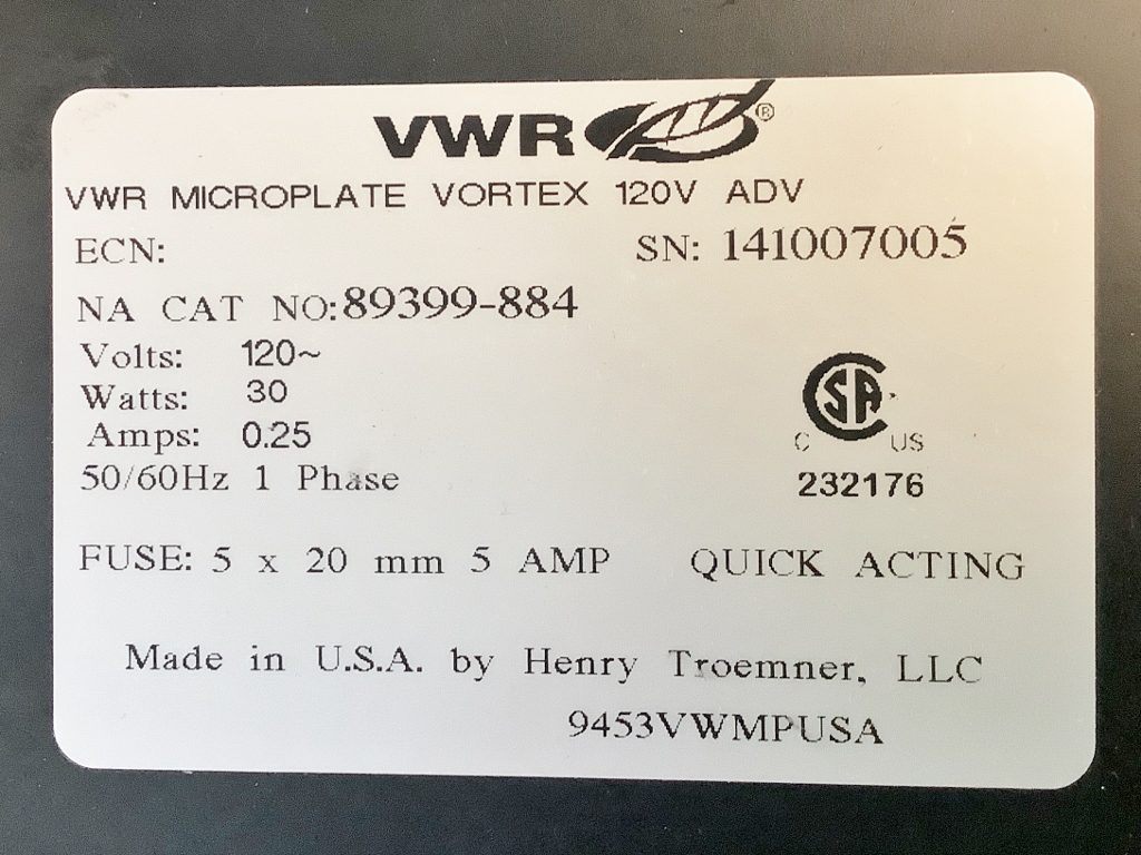 VWR Plate Vortexer - The Lab World Group