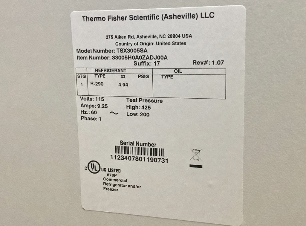 Thermo TSX3005SA TSX Lab Refrigerator - The Lab World Group
