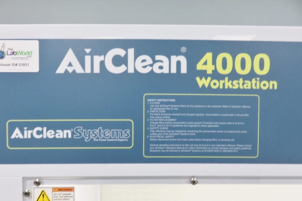 AirClean 4000 Laminar Flow Hood 4' - The Lab World Group