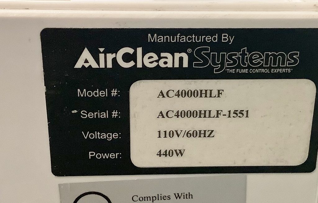 AirClean 4000 Laminar Flow Hood 4' - The Lab World Group