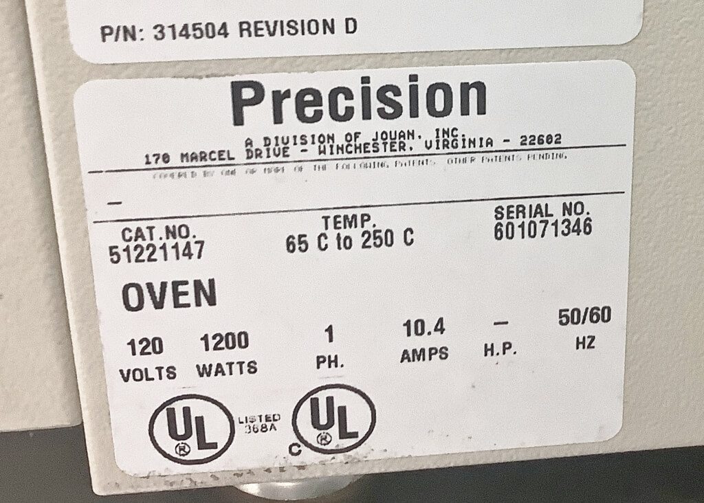 Precision Thelco Laboratory Oven - The Lab World Group