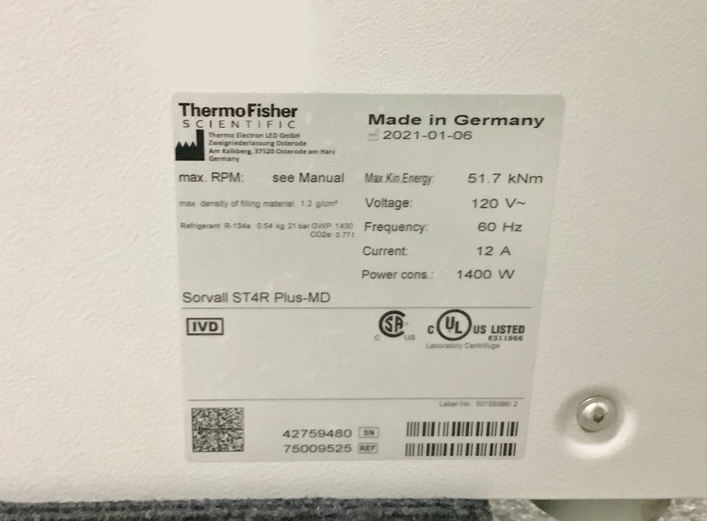 Thermo Sorvall ST4 PLUS Centrifuge - The Lab World Group