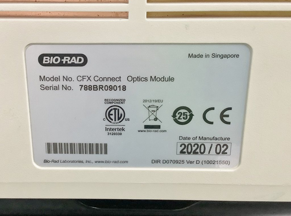Biorad CFX96 Connect Real Time PCR - The Lab World Group