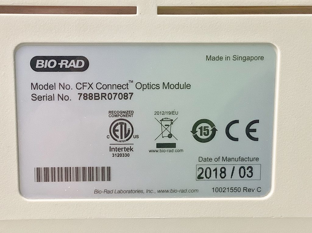 Biorad CFX96 Connect Real Time PCR - The Lab World Group