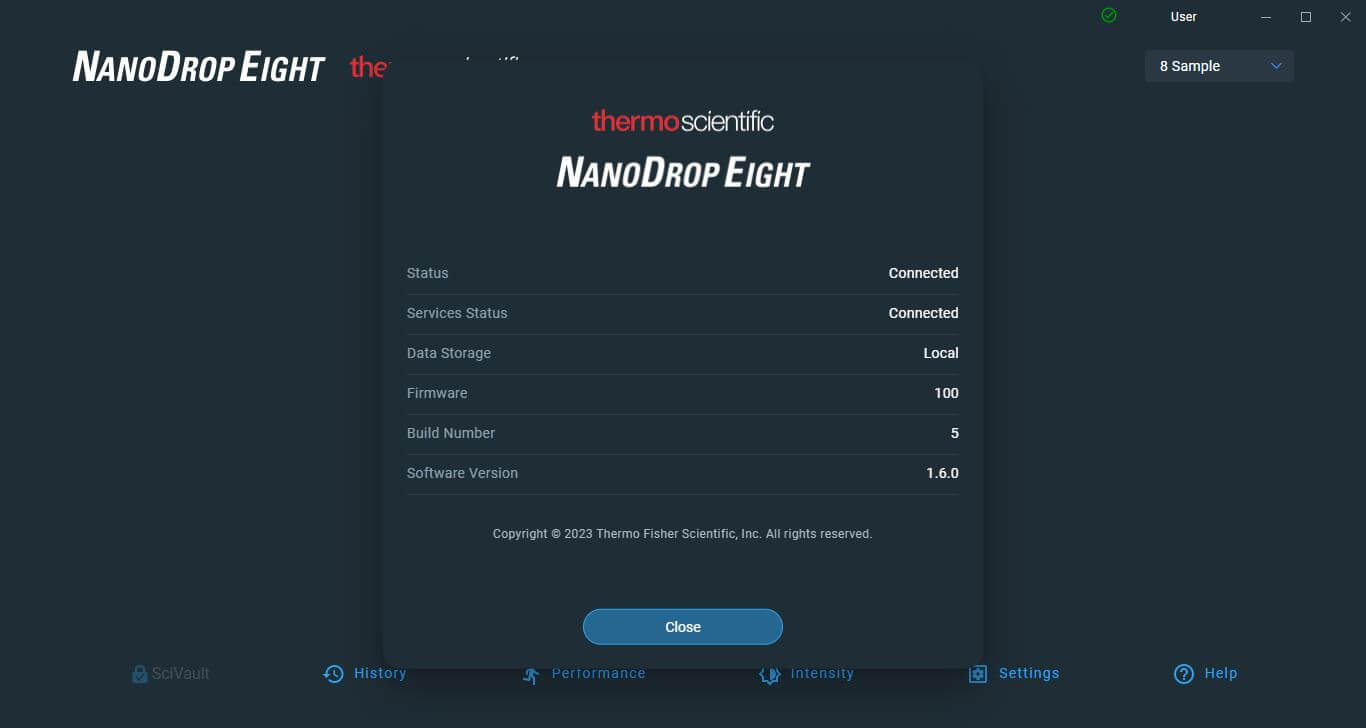 Thermo NanoDrop Eight Spectrophotometer