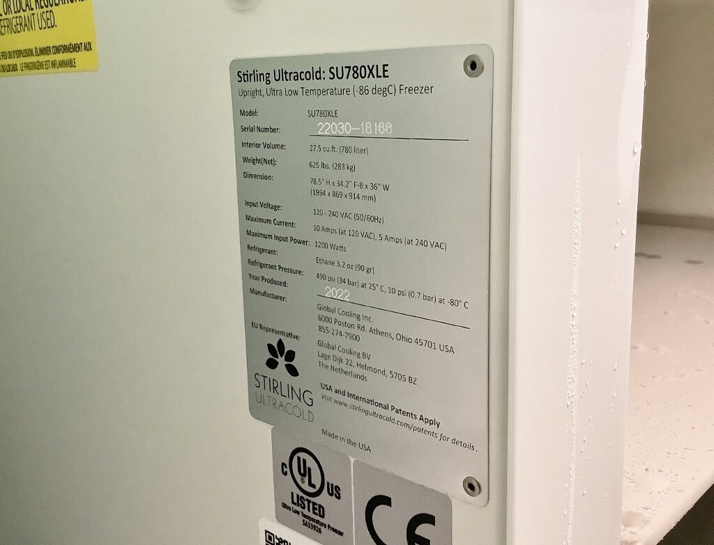 Stirling Ultracold SU780XLE ULT - The Lab World Group