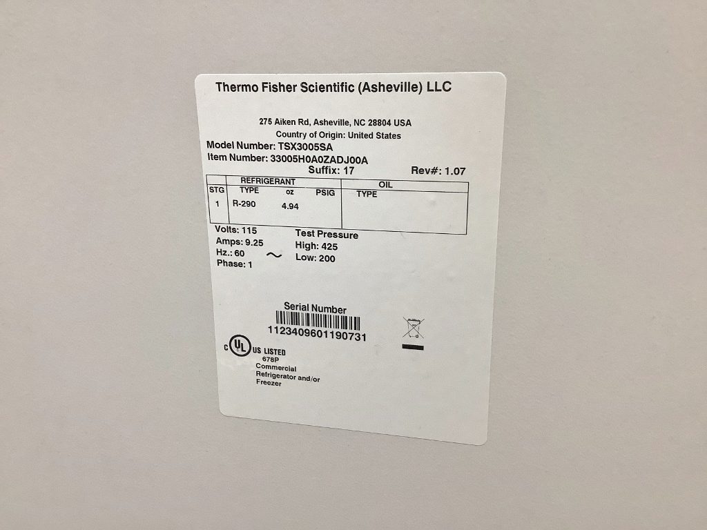 Thermo TSX3005SA TSX Lab Refrigerator - The Lab World Group