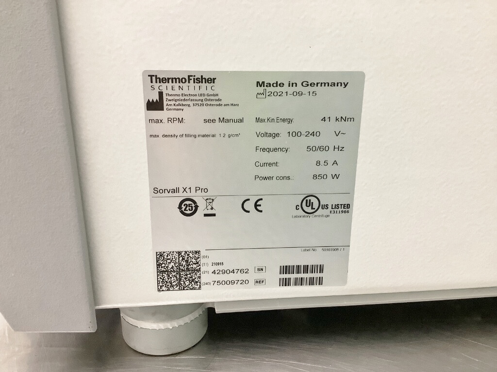 Thermo Sorvall X1 Pro Centrifuge - The Lab World Group