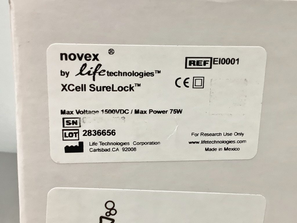Invitrogen Novex XCell SureLock - Unused in Box - TLWG
