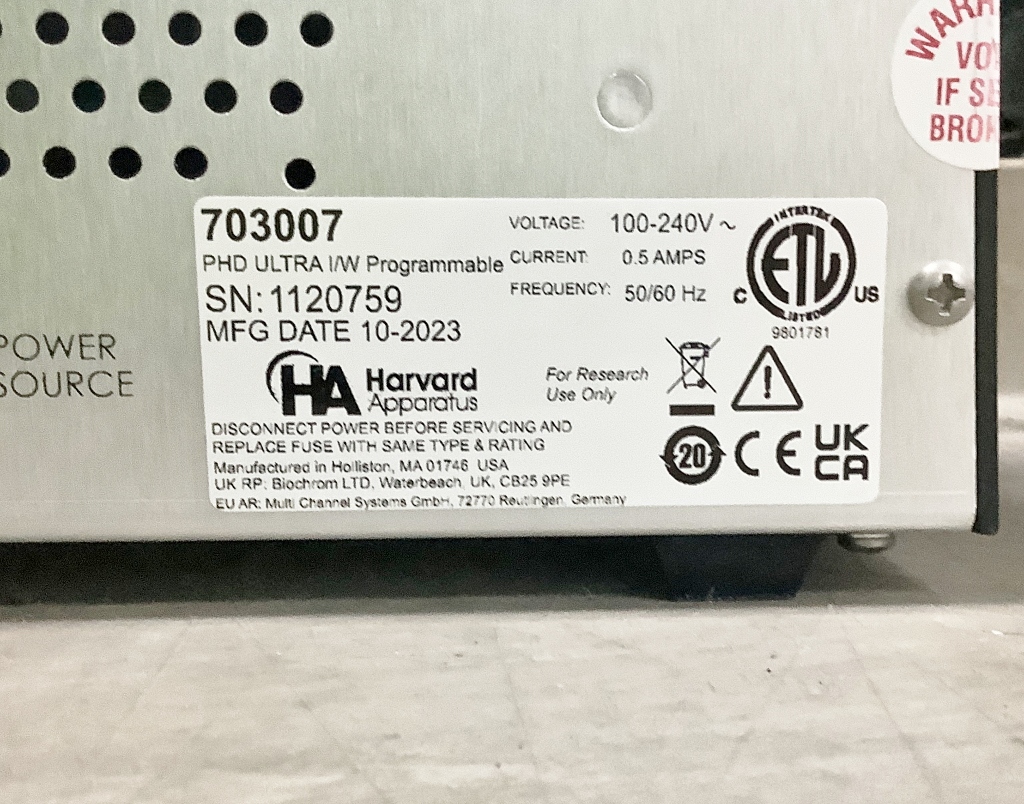 Harvard Apparatus PHD Ultra Syringe Pump