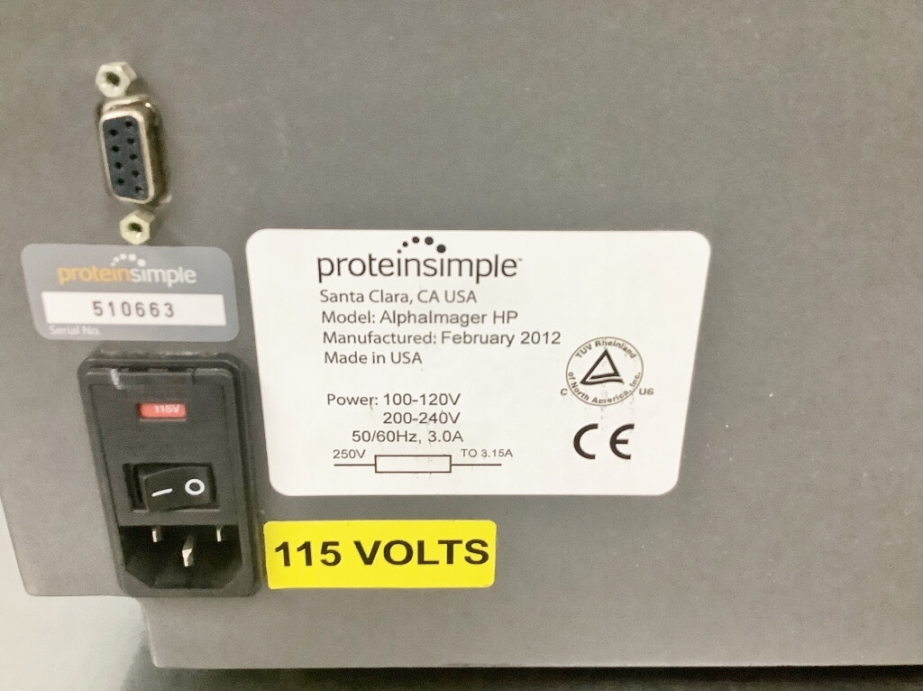 Protein Simple AlphaImager Gel Imager - The Lab World Group