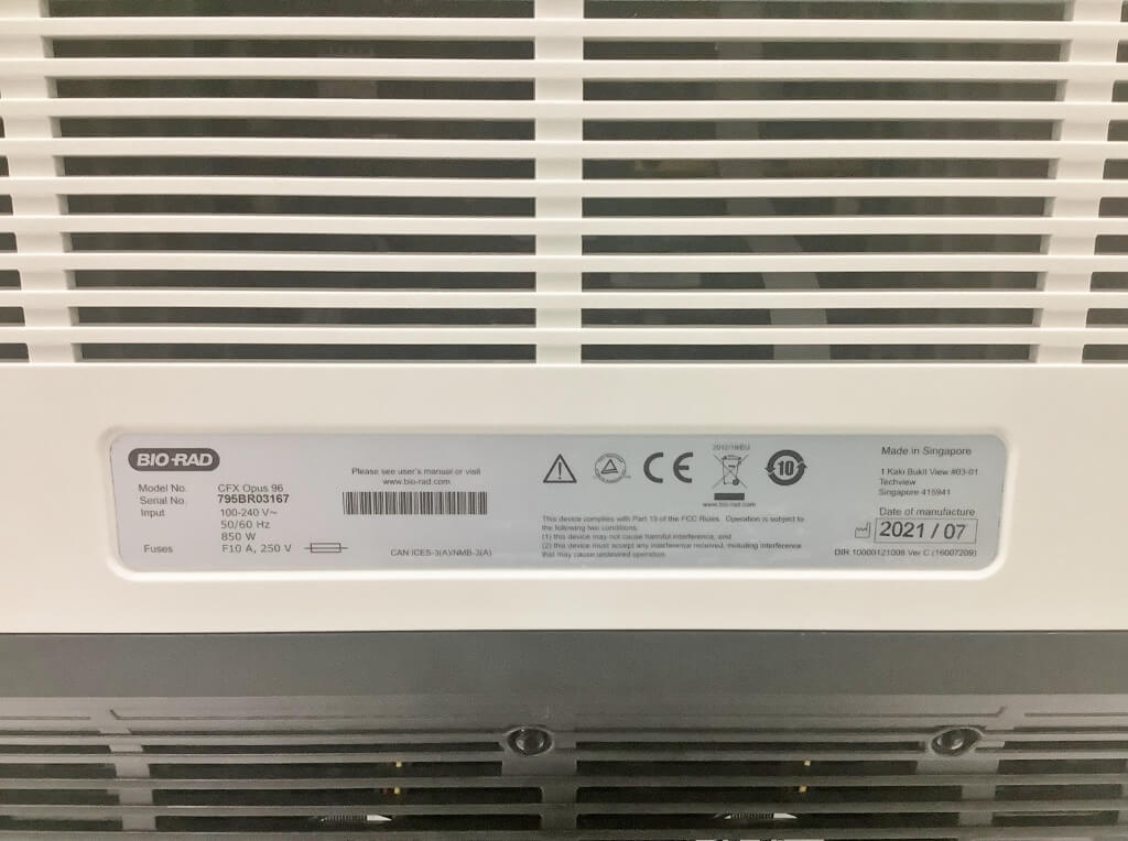 Bio Rad CFX Opus 96 Real Time PCR - The Lab World Group