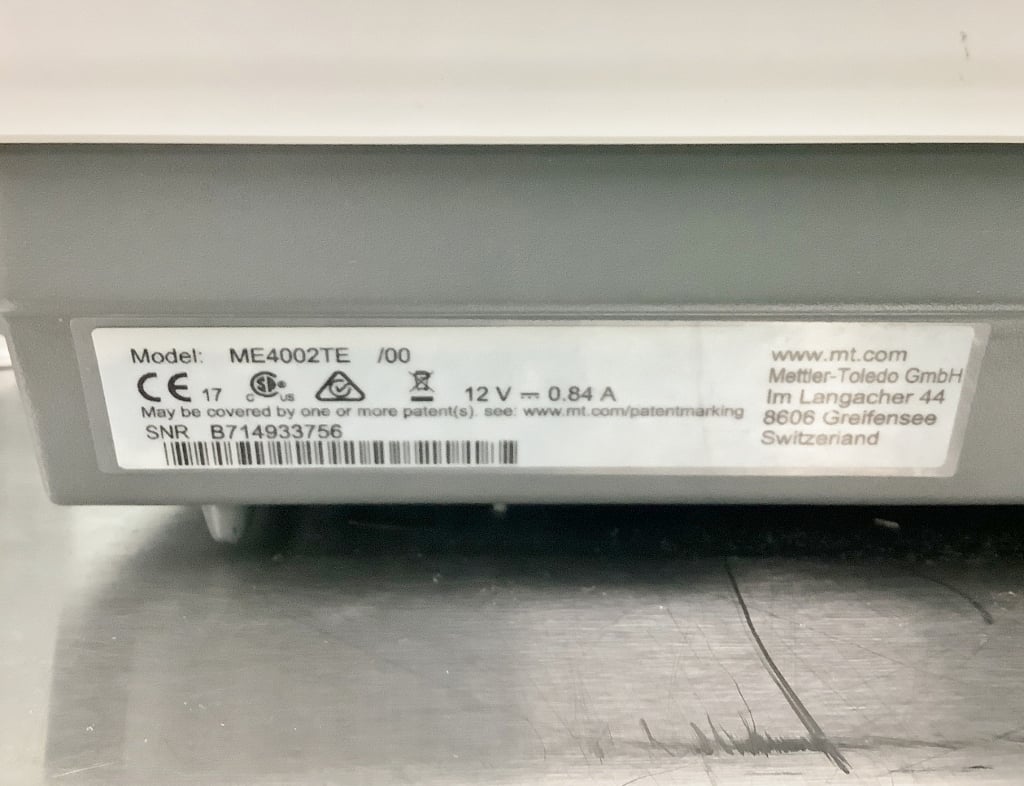 Mettler Balance ME4002 - The Lab World Group