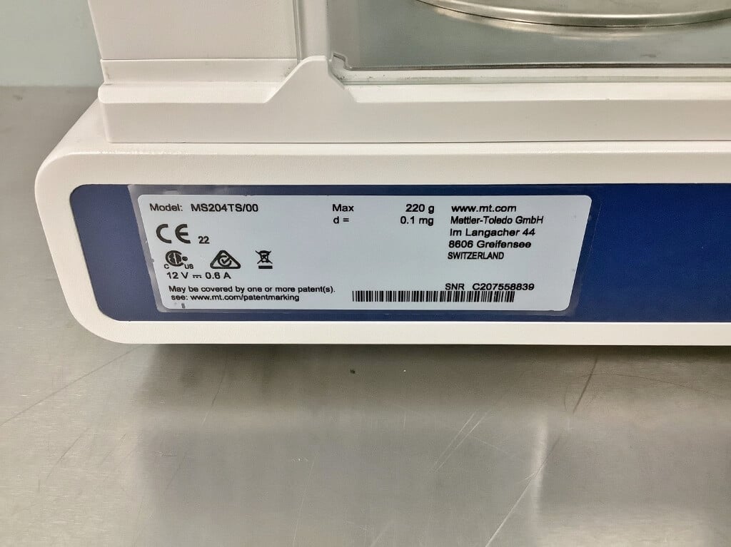 Mettler MS204TS/00 Analytical Balance - The Lab World Group