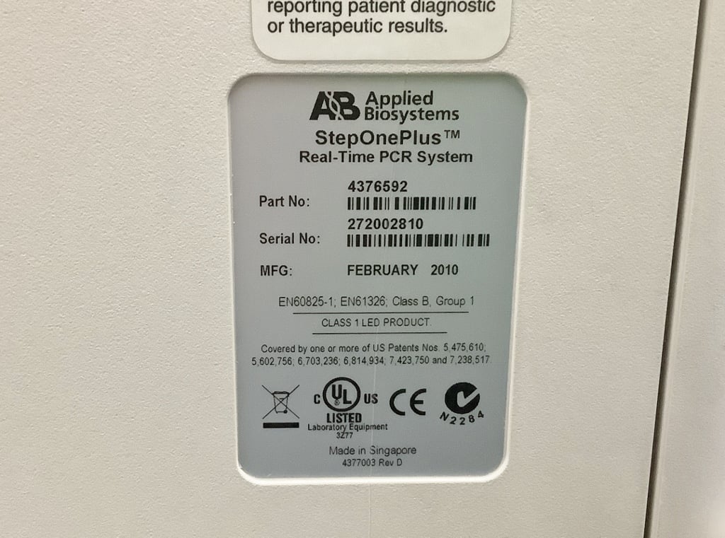ABI StepOne Plus Real-Time PCR - The Lab World Group