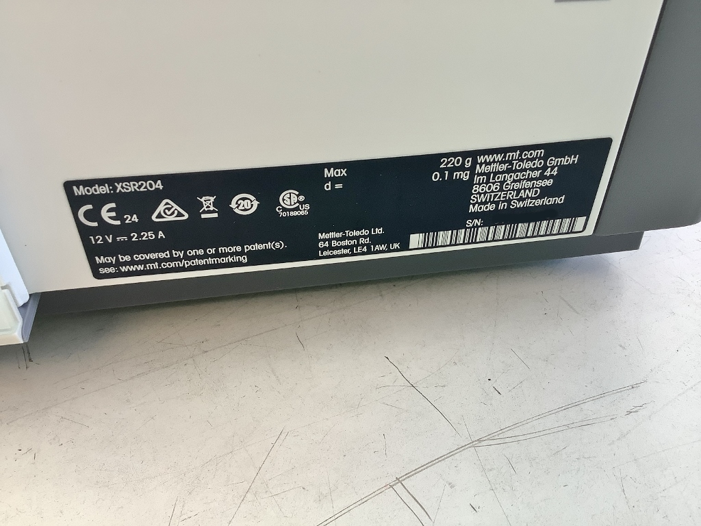 Mettler Toledo XSR204 Analytical Balance - The Lab World Group
